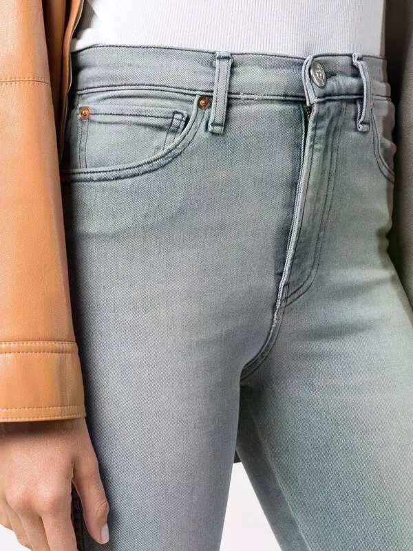 3x1 Slit-hem Skinny Jeans