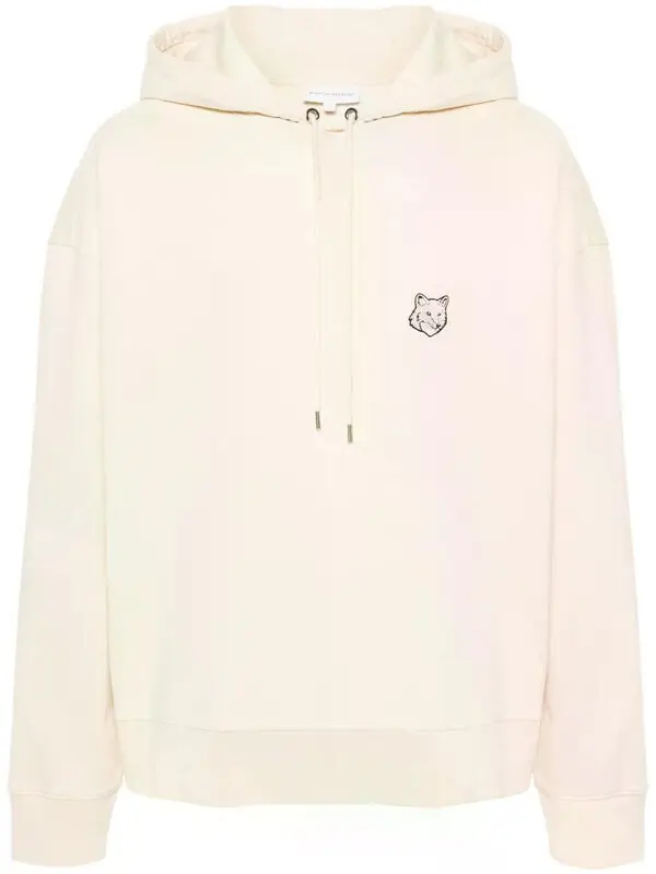 Maison Kitsuné Bold Fox Head Cotton Hoodie - Neutrals