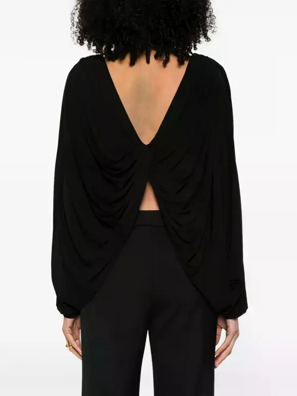 Giuseppe Di Morabito V-neck Cropped Top With Flower Detailing