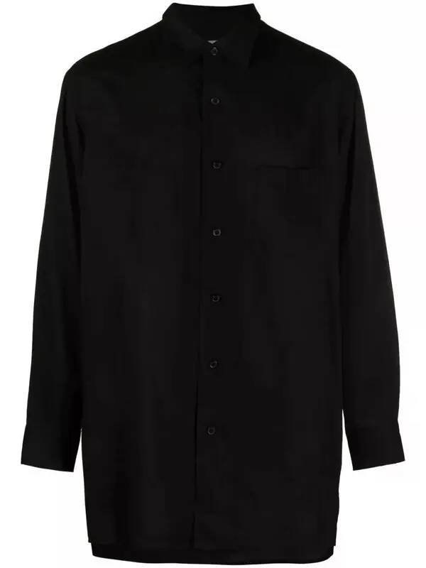 Yohji Yamamoto Drop-shoulder Classic-collar Shirt