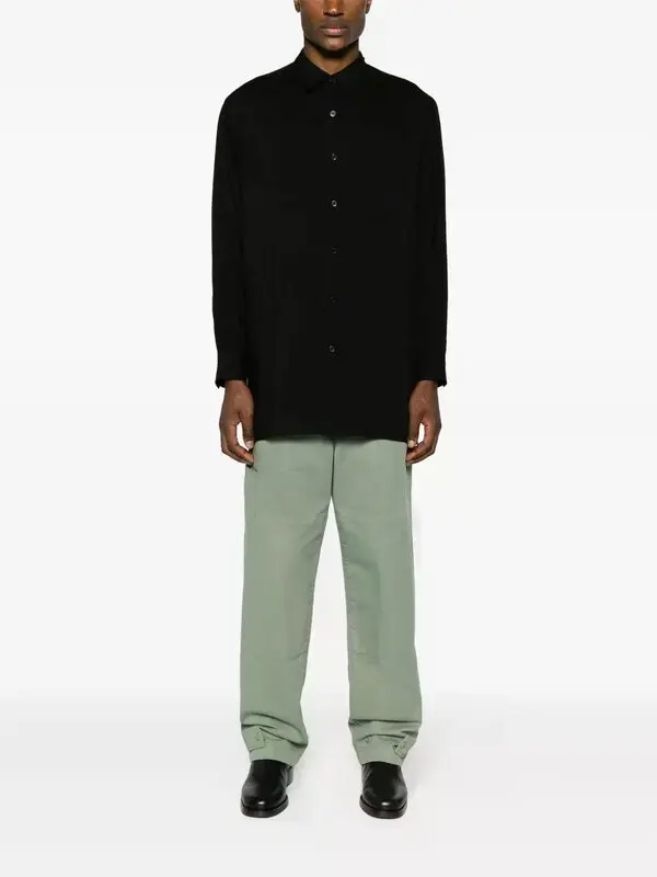 Yohji Yamamoto Drop-shoulder Classic-collar Shirt