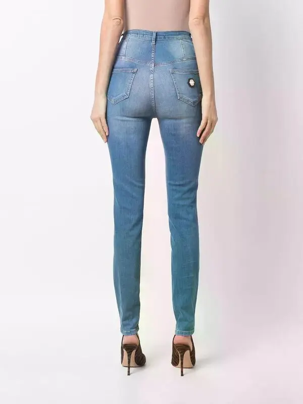 Philipp Plein Super High-waist Skinny Jeans
