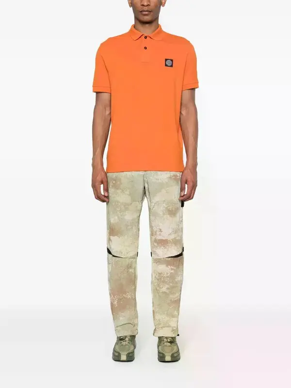 Stone Island Shell Camouflage Pattern Panelled Trousers