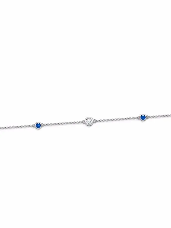 PRAGNELL 18kt White Gold Sapphire And Diamond Bracelet - Silver