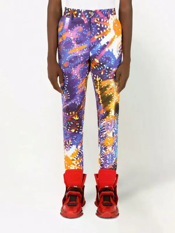 Dolce & Gabbana Luminaire Print Tailored Trousers