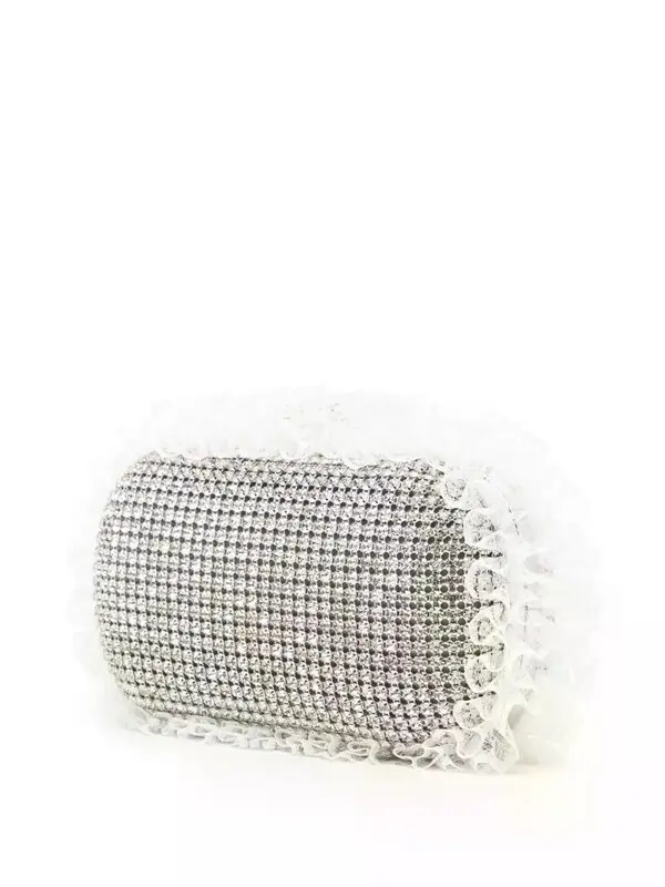 SELF-PORTRAIT Crystal Lace-detail Clutch Bag