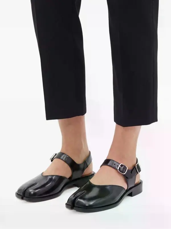 MAISON MARGIELA Tabi Ankle Strap Leather Sandals
