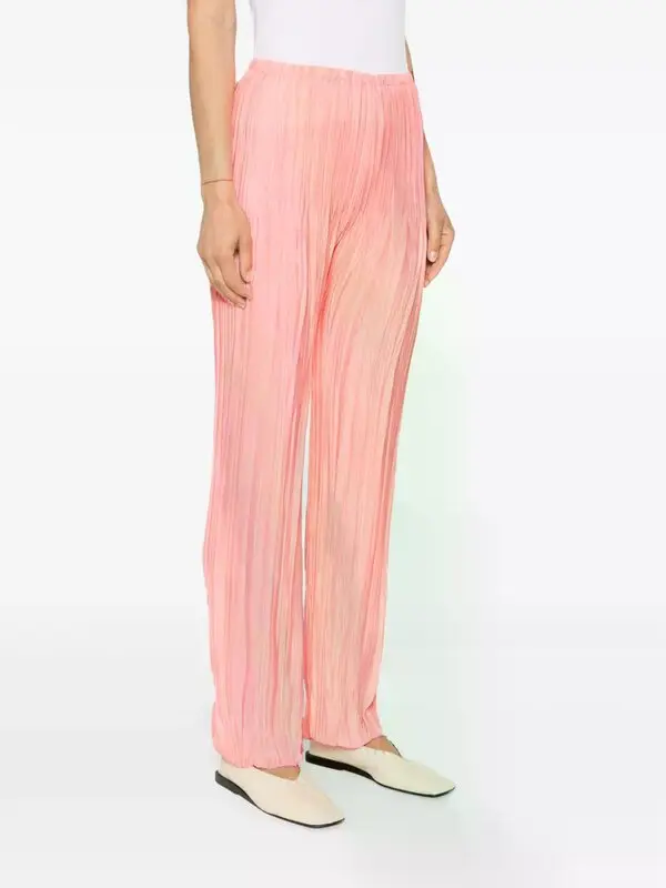 FORTE_FORTE Plissé Straight Leg Trousers