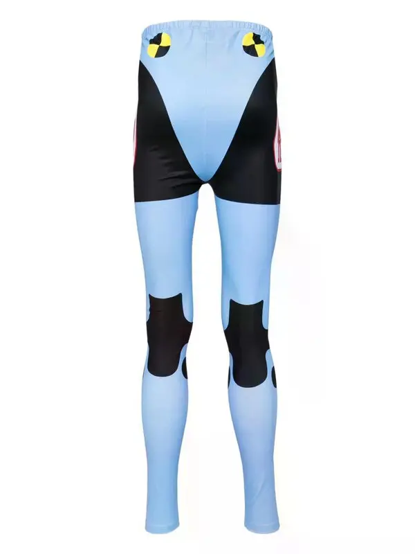 WALTER VAN BEIRENDONCK Dummy Bike Leggings - Blue