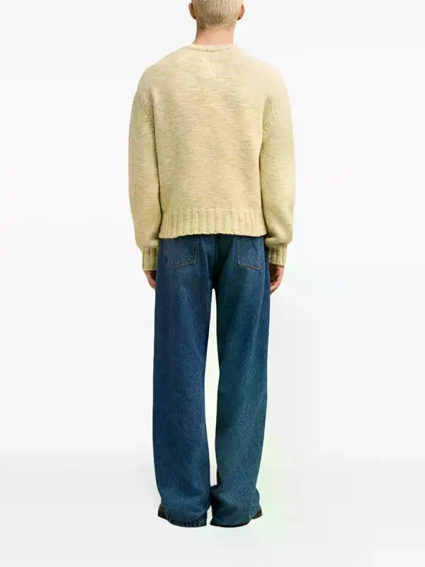AMI Paris Shearling Crew Neck Sweater