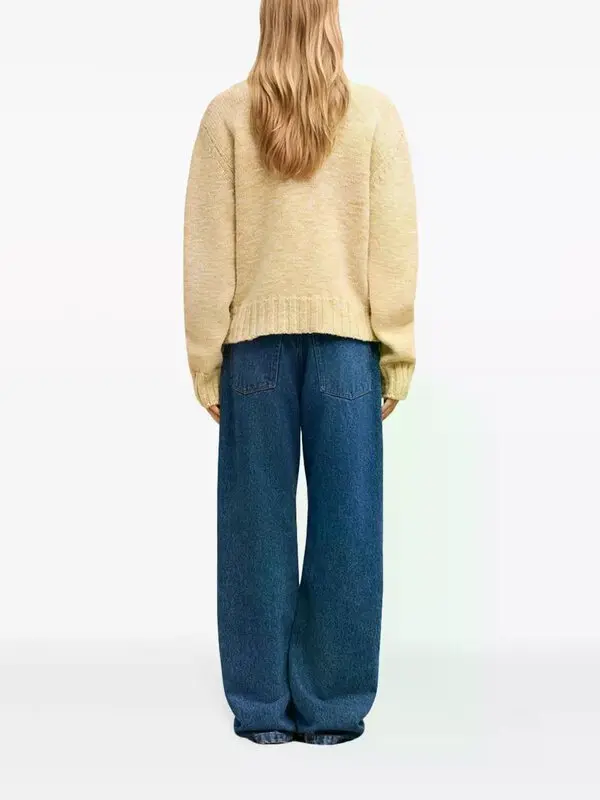 AMI Paris Shearling Crew Neck Sweater