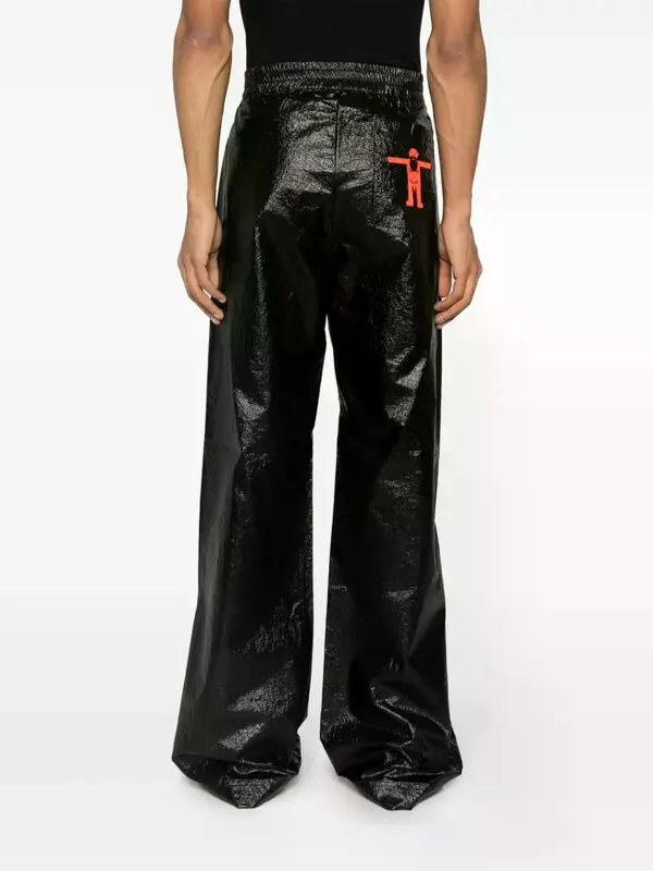 WALTER VAN BEIRENDONCK Embroidered Logo Trousers