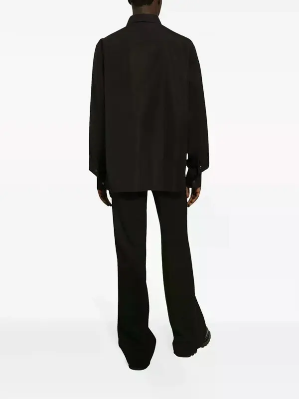 Dolce & Gabbana Logo-patch Cotton Shirt