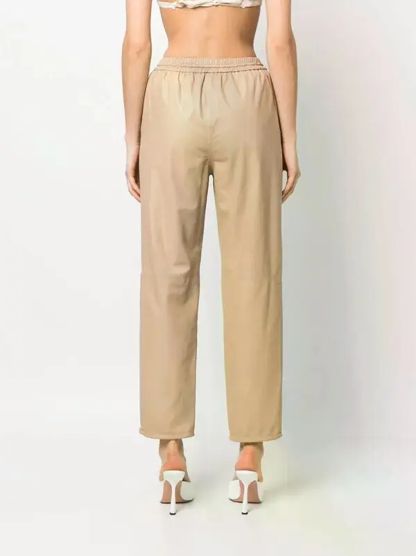 YVES SALOMON Straight-leg Lambskin Trousers
