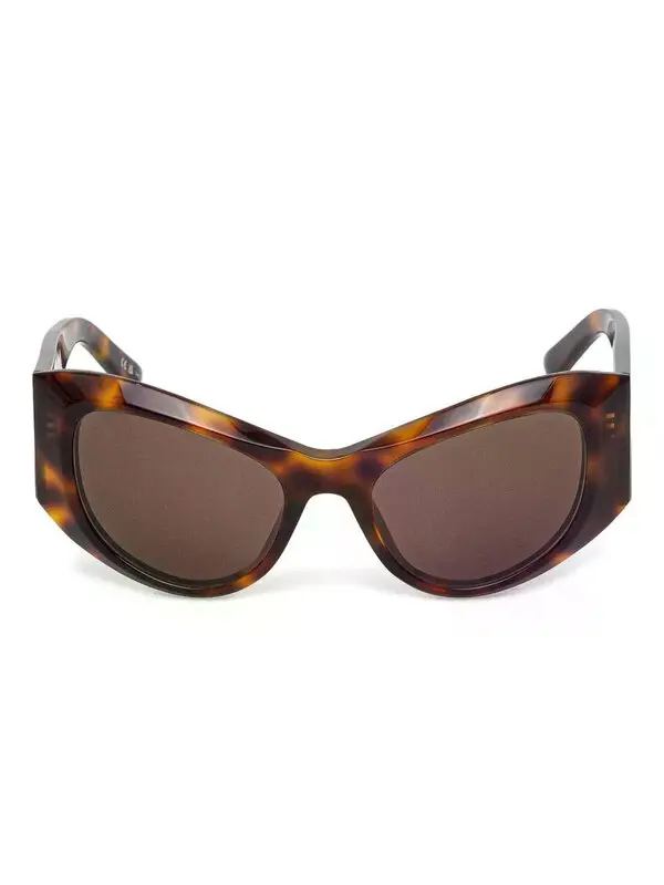 Balenciaga Bossy Tortoiseshell-effect Cat-eye Sunglasses - Brown