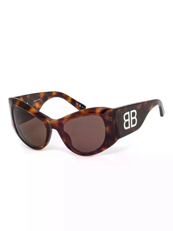 Balenciaga Bossy Tortoiseshell-effect Cat-eye Sunglasses