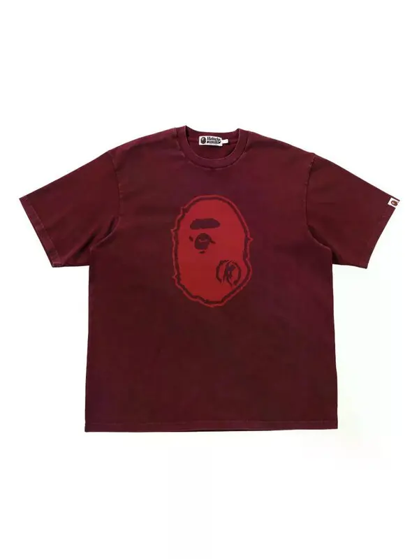 A BATHING APE Logo-print T-shirt - Red