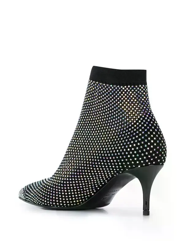 LE SILLA Gilda Crystal-embellished Boot Pumps