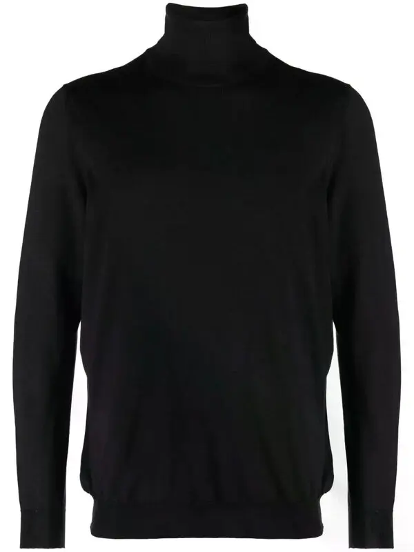 Kiton Fine-knit Roll-neck Jumper - Black