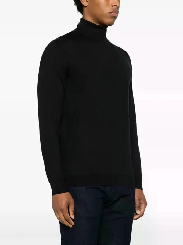 Kiton Fine-knit Roll-neck Jumper - Black