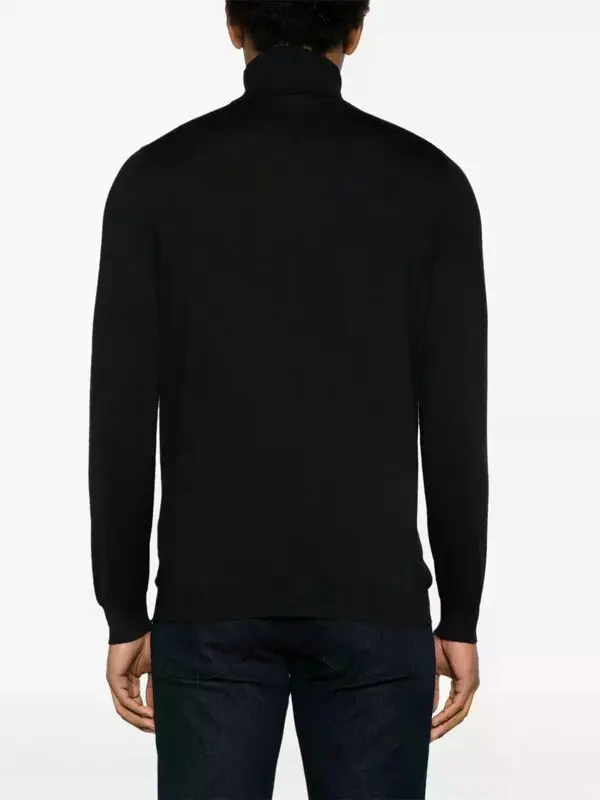 Kiton Fine-knit Roll-neck Jumper - Black