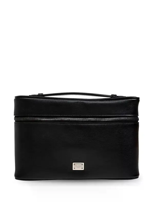 Dolce & Gabbana Logo Plaque Wash Bag - Black
