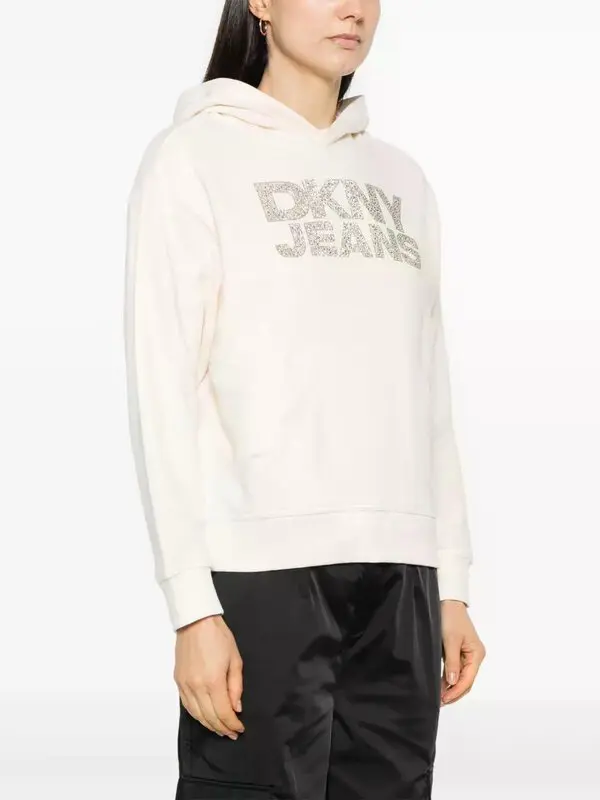 Dkny Rhinestone Logo Hoodie