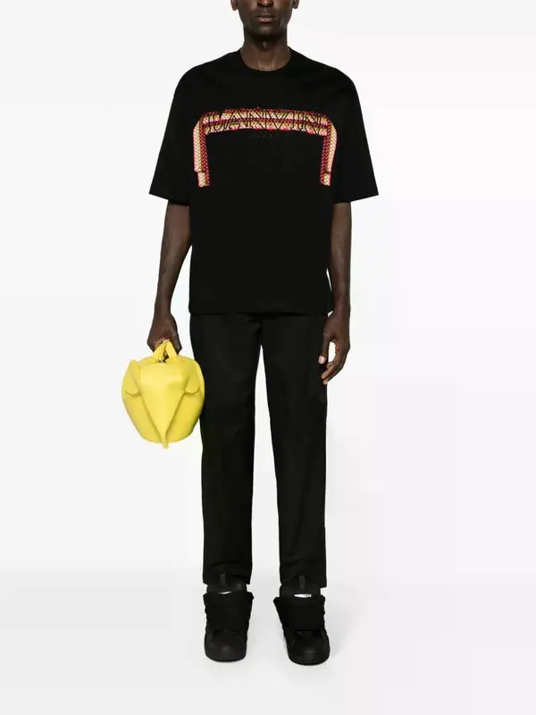 LANVIN Curb Lace-detailed Cotton T-shirt