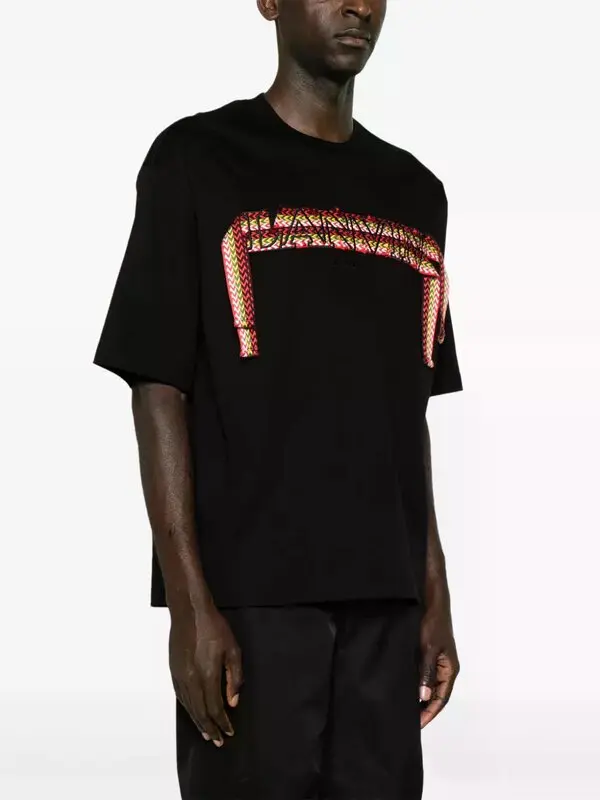 LANVIN Curb Lace-detailed Cotton T-shirt