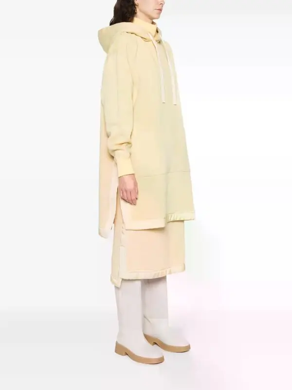 JIL SANDER Knitted Hoodie With Side Slits