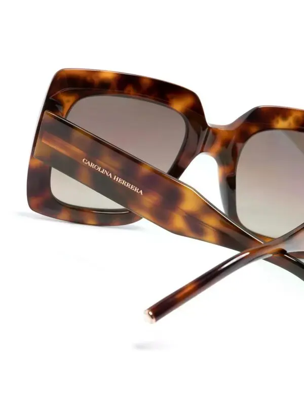 Carolina Herrera Logo-print Crystal-embellished Sunglasses