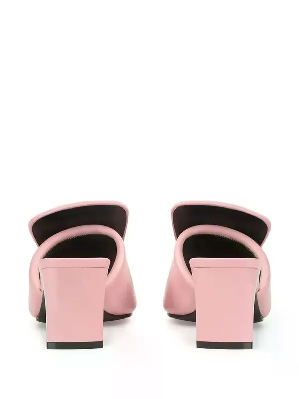 SERGIO ROSSI Sr1 Leather Heeled Sandals - Pink