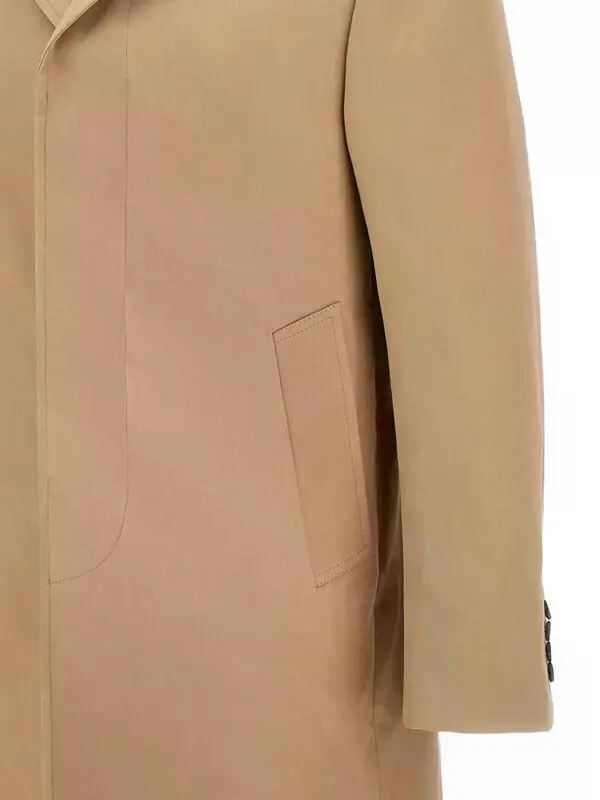 Thom Browne Mac Bal Collar Overcoat - Neutrals