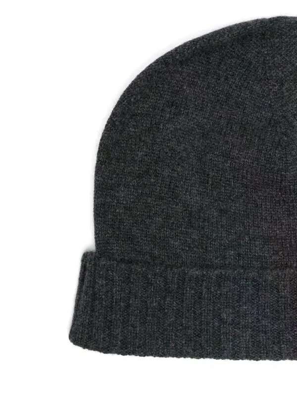 Le Kasha Fine Knit Beanie - Grey