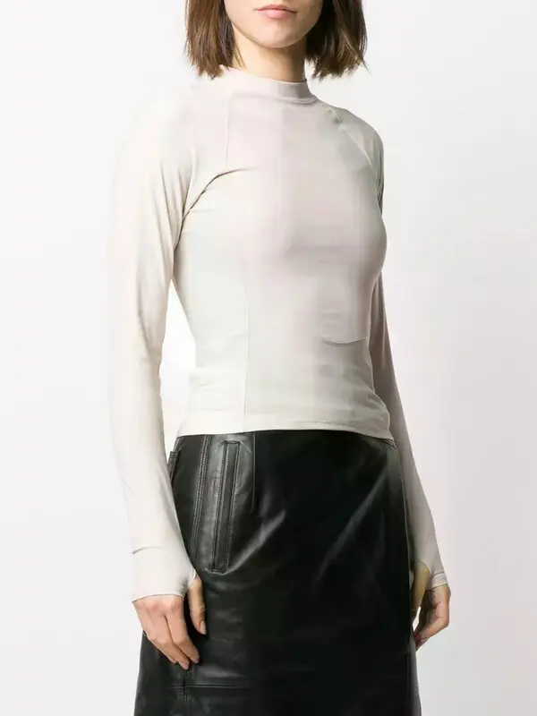 AMBUSH Rear Zip Fastening Top - Neutrals