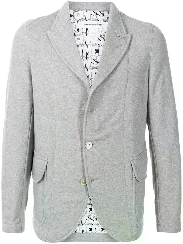 Comme Des Garçons Single-breasted Cotton Blazer