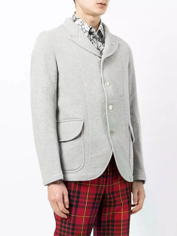 Comme Des Garçons Single-breasted Cotton Blazer