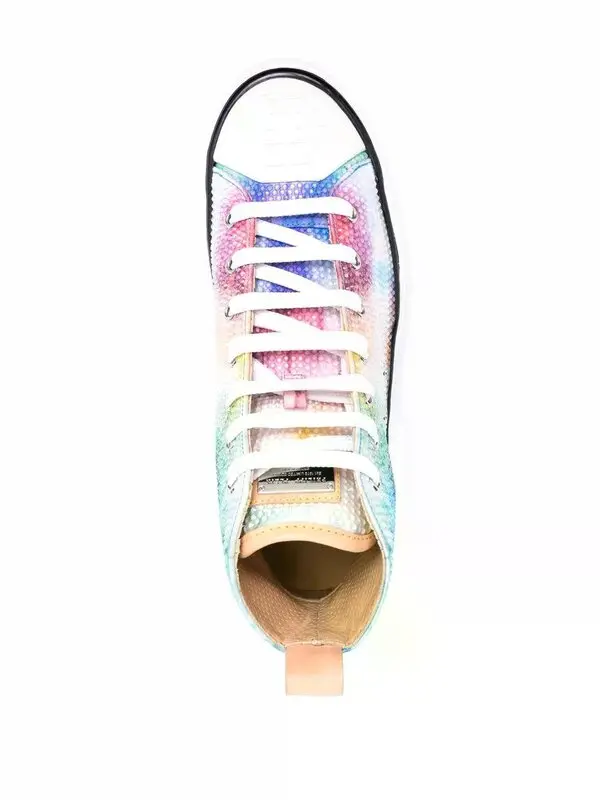 Philipp Plein Megastar Tie-dye High-top Sneakers