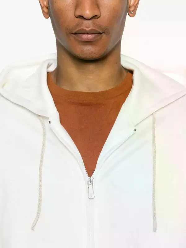 Eleventy Zip-up Hoodie - White
