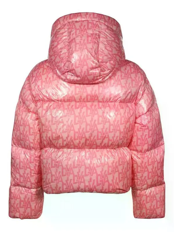 Duvetica Monogram-print Padded Jacket - Pink