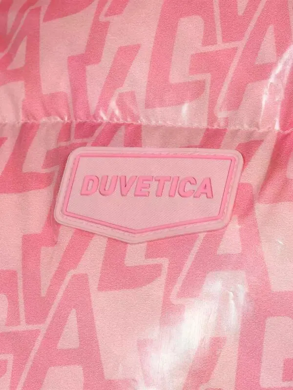 Duvetica Monogram-print Padded Jacket - Pink