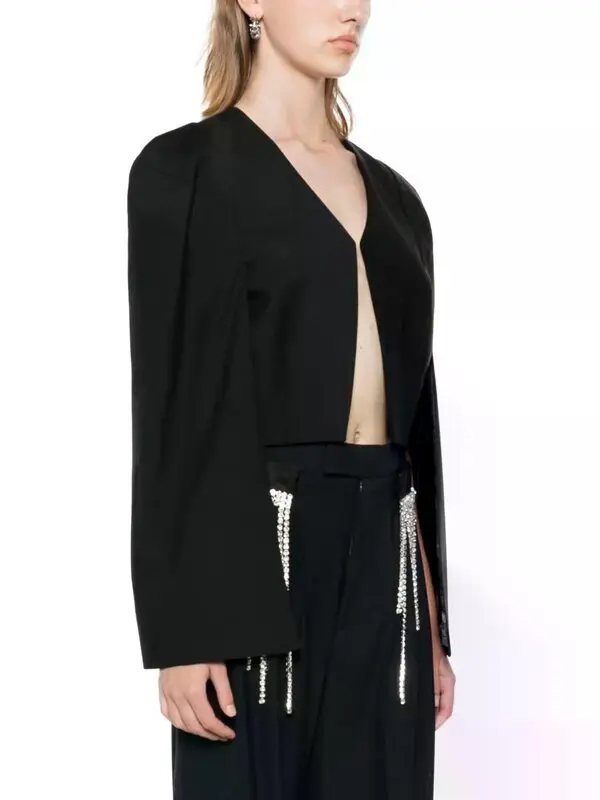 FRENKEN Cropped Puff-sleeved Jacket
