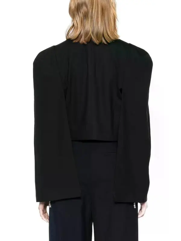FRENKEN Cropped Puff-sleeved Jacket