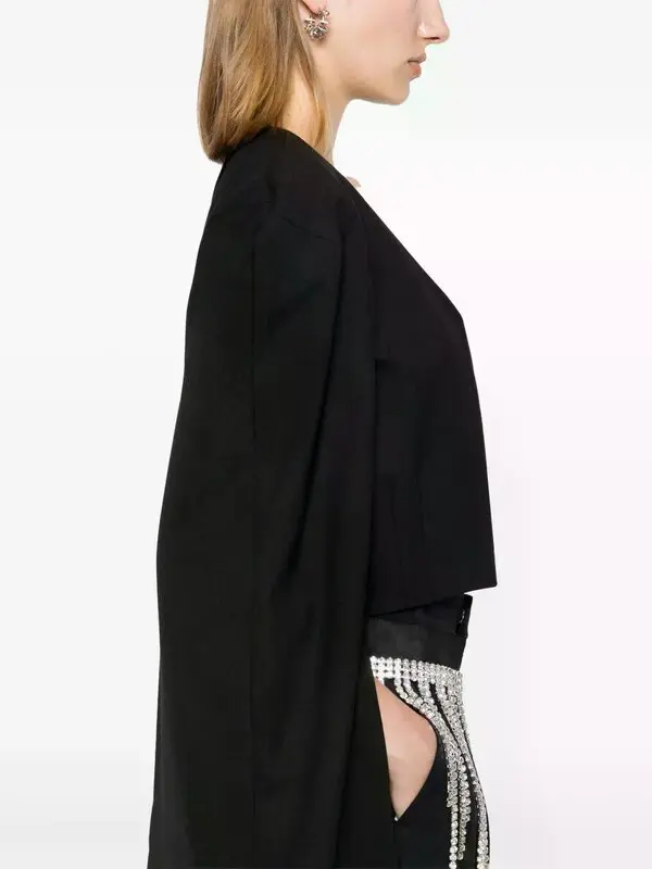 FRENKEN Cropped Puff-sleeved Jacket