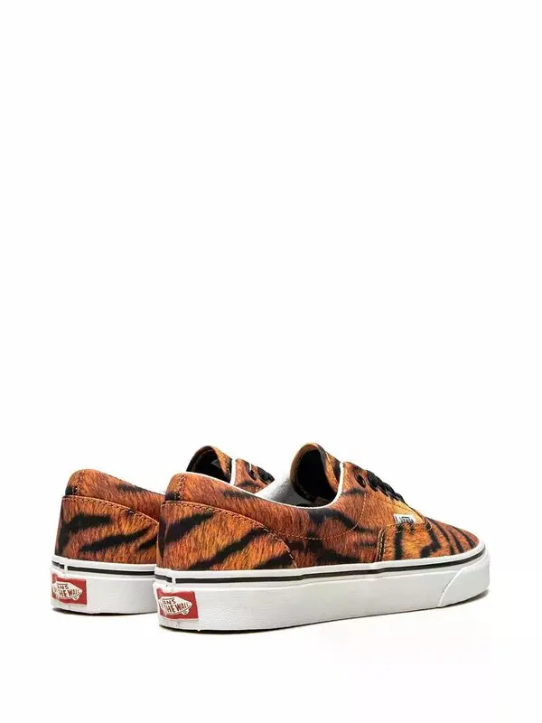 VANS Era Tiger Print Lace-up Sneakers - Orange