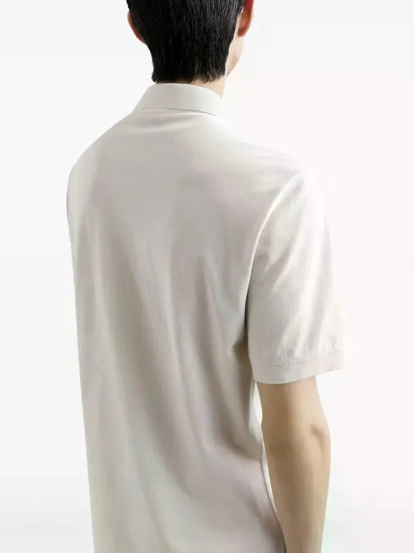 Dolce & Gabbana Logo-embroidered Polo Shirt - Neutrals