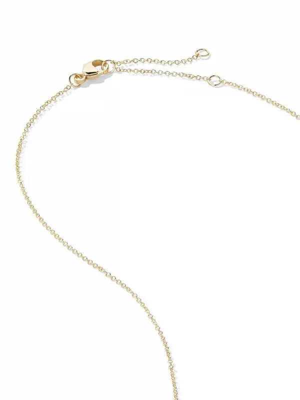 David Yurman 18kt Yellow Diamond Initial 'b' Charm Necklace