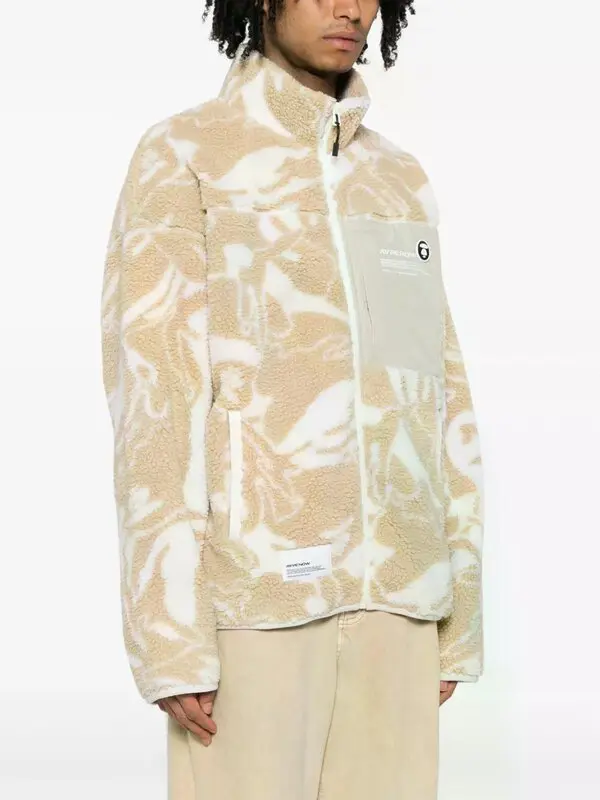 AAPE BY *A BATHING APE Camouflage-print Fleece Jacket