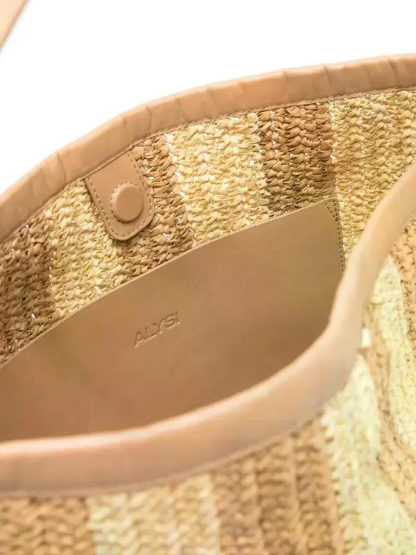 ALYSI Raffia Shoulder Bag