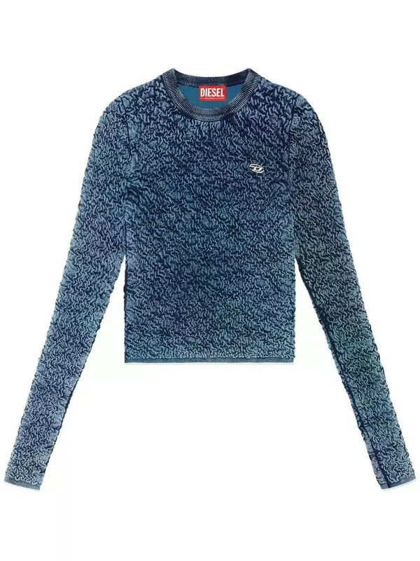 DIESEL® M-creta Shirred Top - Blue